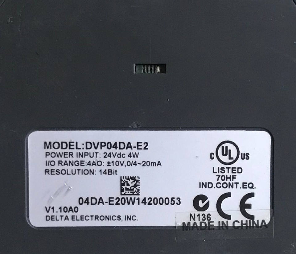 Delta Analog Module DVP04DA-E2