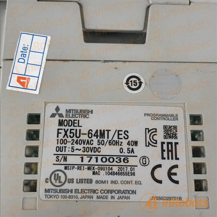 MITSUBISHI | FX5U-64MT/ES | Buy Online Now | inrobots.shop — inRobots.shop